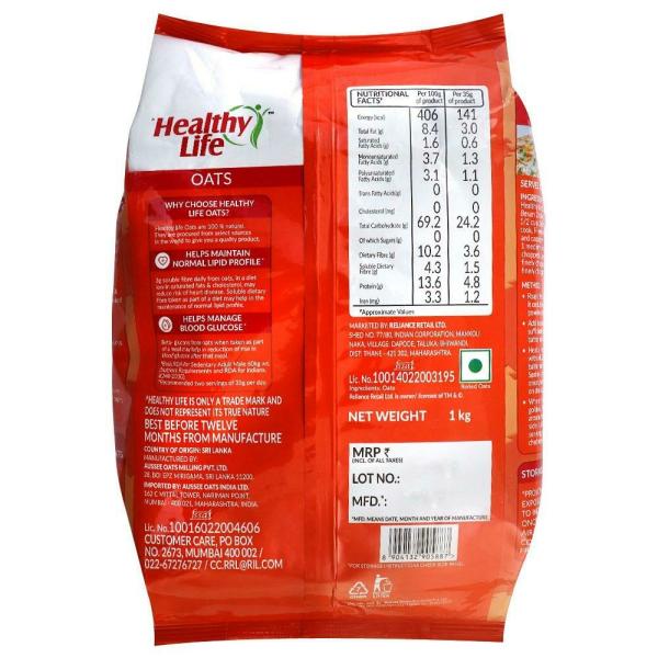 Healthy Life Oats 1 kg - JioMart