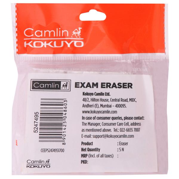 Camlin Exam All Clear Eraser (Pack of 5) - JioMart