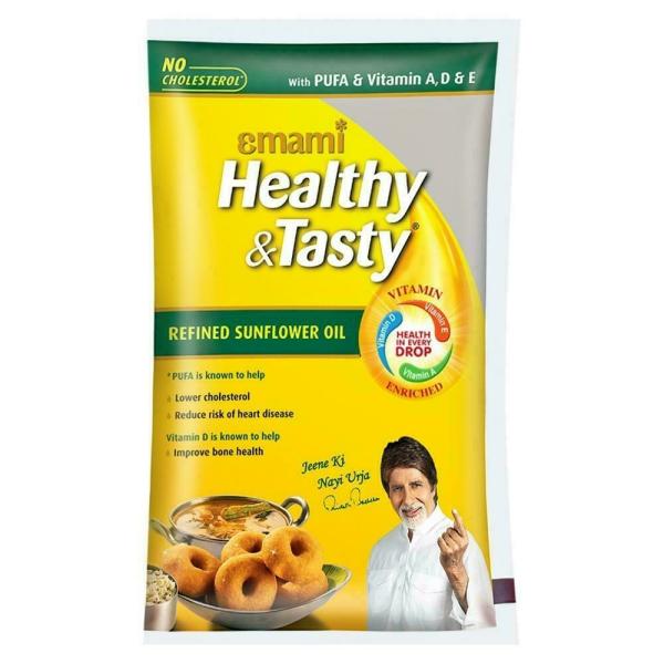 Emami Healthy & Tasty Refined Sunflower Oil 1 L - JioMart