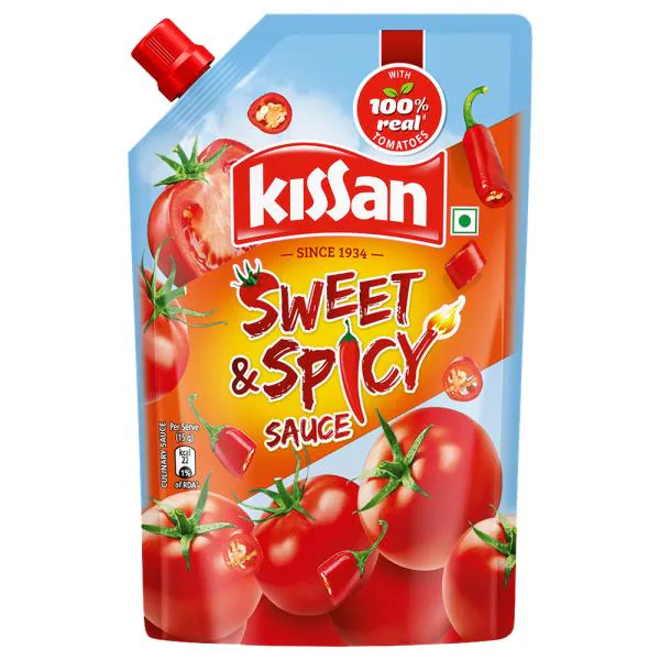 Kissan Twist Sweet & Spicy Tomato Sauce 450 g - JioMart
