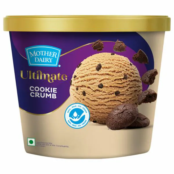 Mother Dairy Ultimate Cookie Crumb Ice Cream 115 ml (Tub) - JioMart