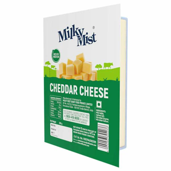Milky Mist Cheddar Cheese 200 g (Pack) - JioMart
