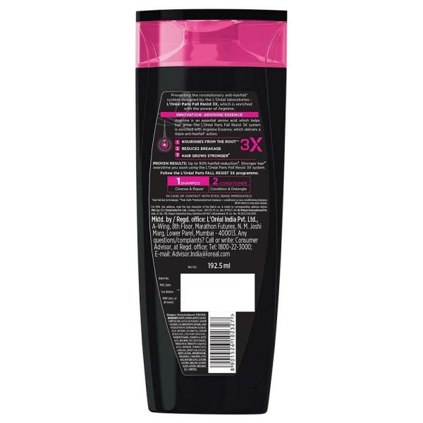 L'Oreal Paris Fall Resist 3X Repair Anti-Hairfall Shampoo 180 ml - JioMart