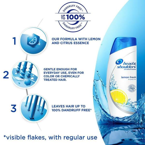 Head & Shoulders Lemon Fresh Anti-Dandruff Shampoo 72 ml - JioMart
