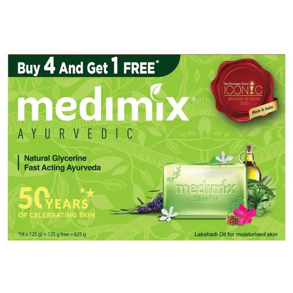 Medimix Glycerine & Lakshadi Oil Transparent Soap 125 g (Pack of 4 ...