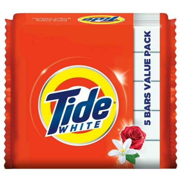 Tide White Detergent Bar 200 g (Pack of 5) - JioMart