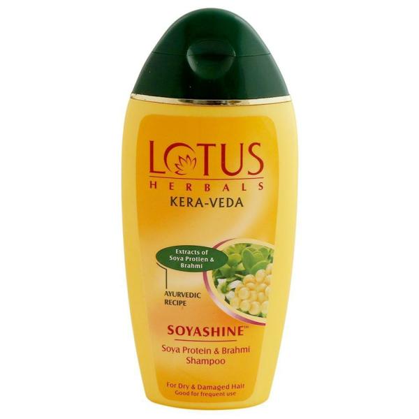 Lotus Herbals Kera-Veda Soyashine Soya Protein & Brahmi Shampoo 200 ml ...