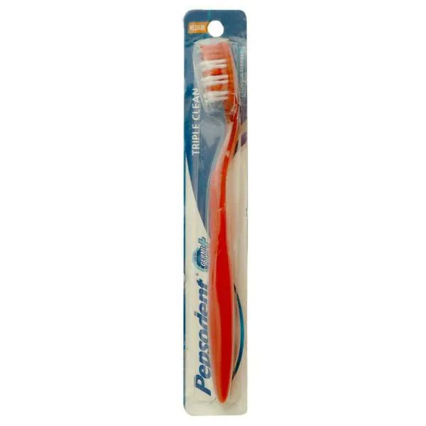 Pepsodent Triple Clean (Medium) Toothbrush 1 pc - JioMart