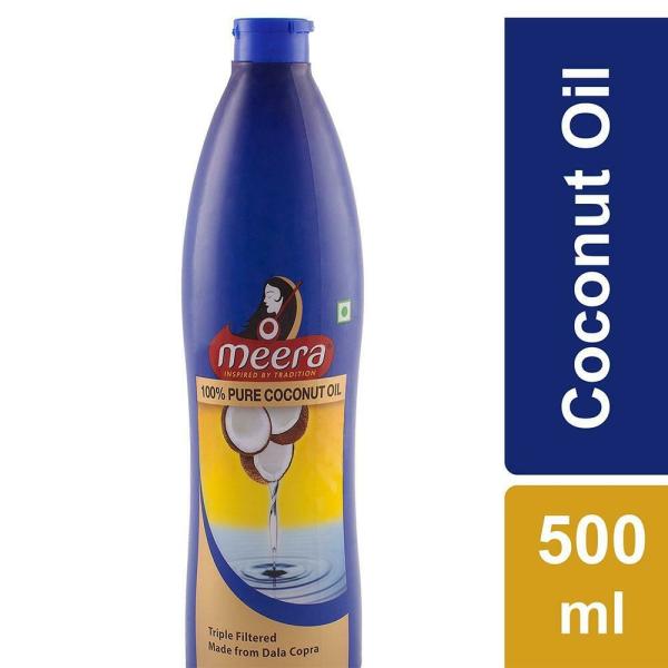 Meera 100% Pure Coconut Hair Oil 500 ml - JioMart