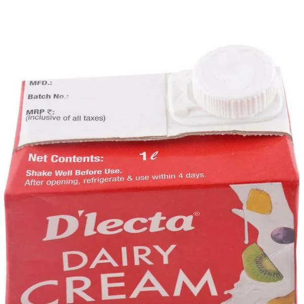 D'lecta Dairy Cream 1 L (Tetra Pak) - JioMart