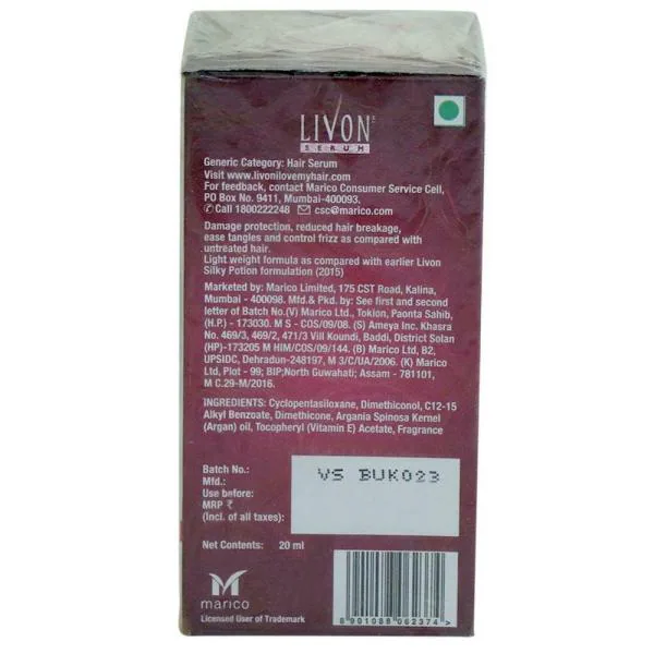 Livon Shake & Spray Hair Serum 20 ml - JioMart