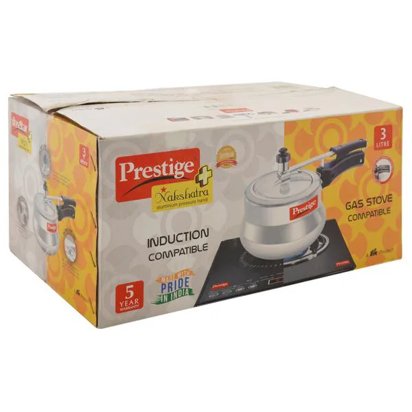 Prestige Nakshatra Plus Induction Base Aluminium Handi Pressure Cooker ...