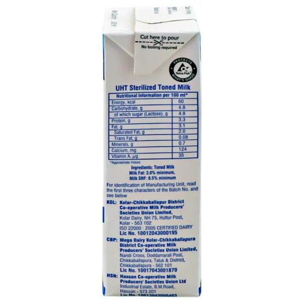 Nandini GoodLife Toned Milk 500 ml (Tetra Pak) - JioMart