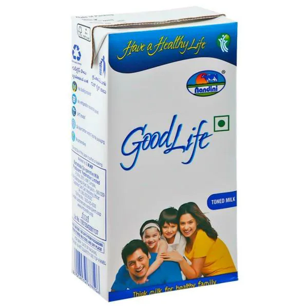 Nandini GoodLife Toned Milk 500 ml (Tetra Pak) - JioMart