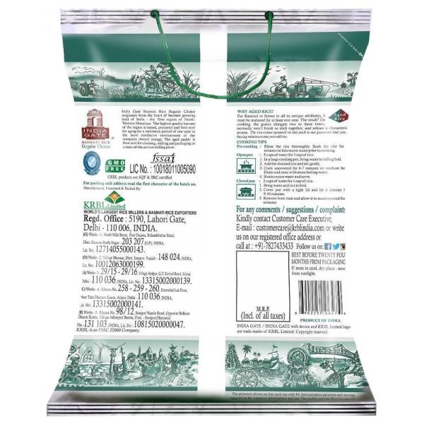 India Gate Regular Choice Basmati Rice 5 kg - JioMart