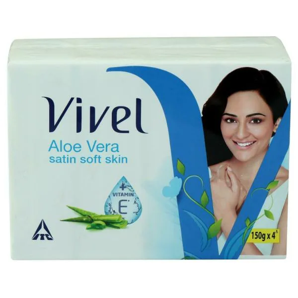 Vivel Aloe Vera Satin Soft Skin Soap 150 g (Pack of 4) - JioMart