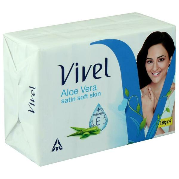 Vivel Aloe Vera Satin Soft Skin Soap 150 g (Pack of 4) - JioMart