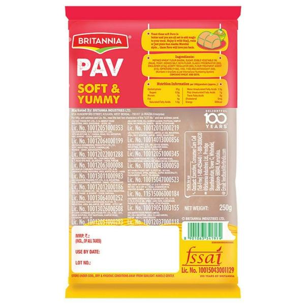 Britannia Pav 200 g (Pack) - JioMart