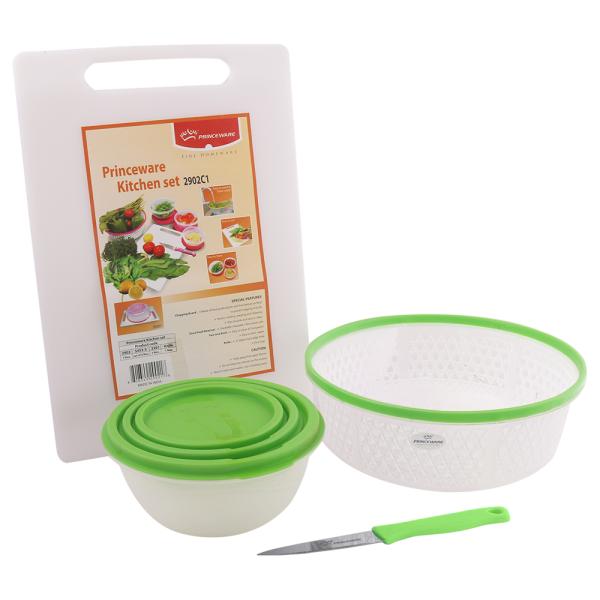 Princeware Assorted Platic Kitchen Set (5 pcs) with Knife - JioMart