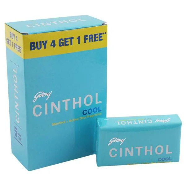 Cinthol Cool Deo Soap with Menthol 100 g (Buy 4 Get 1 Free) - JioMart