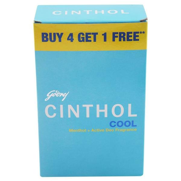 Cinthol Cool Deo Soap with Menthol 100 g (Buy 4 Get 1 Free) - JioMart