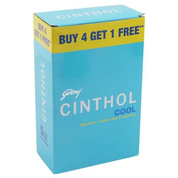 Cinthol Cool Deo Soap with Menthol 100 g (Buy 4 Get 1 Free) - JioMart