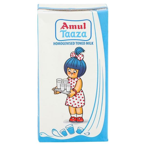 Amul Taaza Toned Milk 500 ml (Tetra Pak) - JioMart