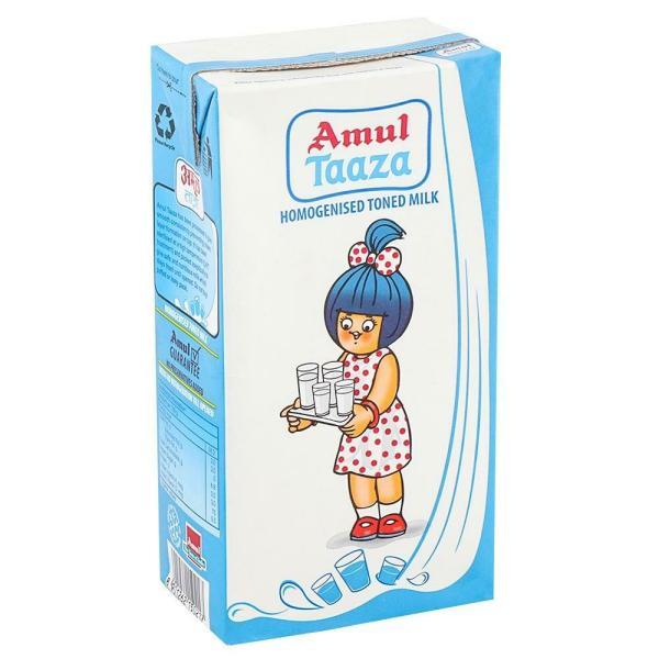 Amul Taaza Toned Milk 500 ml (Tetra Pak) - JioMart