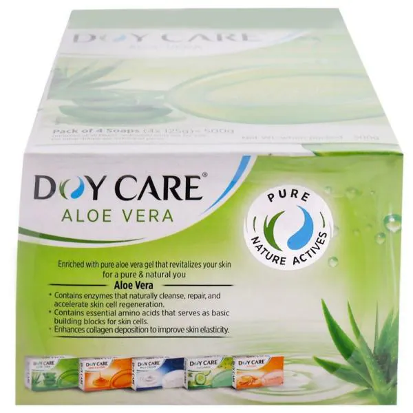Doy Care Aloe Vera Soap 125 g (Pack of 4) - JioMart