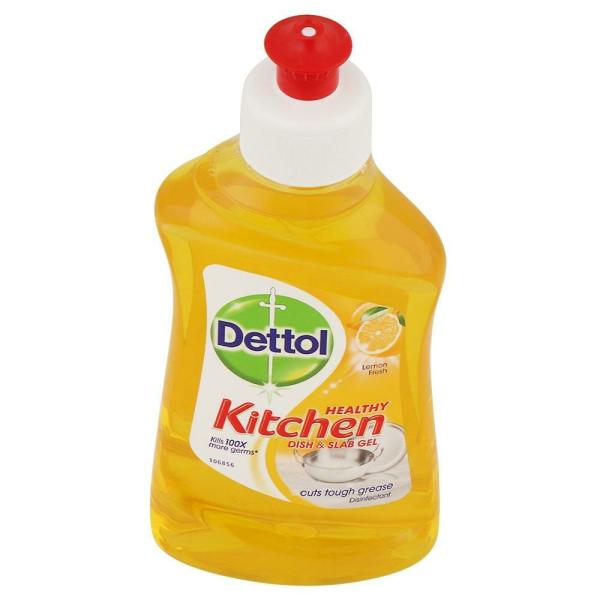 Dettol Healthy Kitchen Lemon Fresh Dish and Slab Gel 200 ml - JioMart