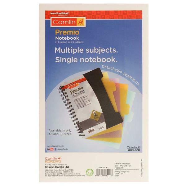 Camlin Single Line Long Notebook (68 pgs) - JioMart