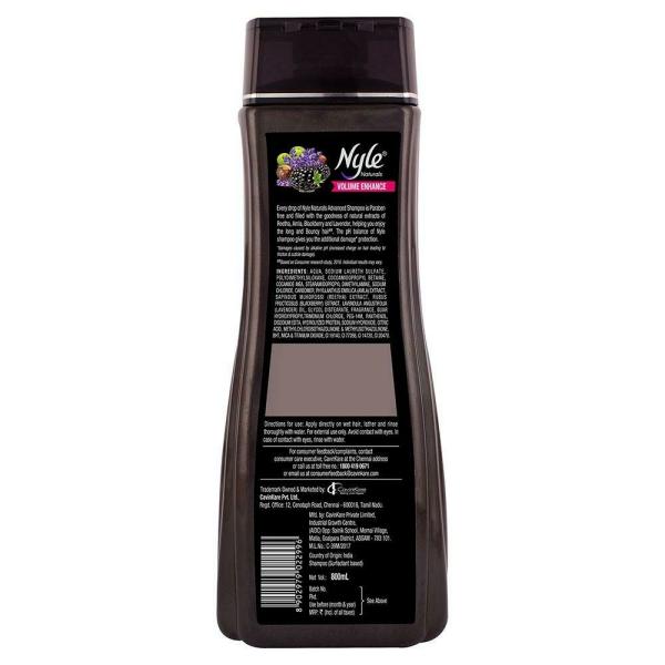 Nyle Naturals Advanced Volume Enhance Paraben Free Shampoo 800 ml - JioMart