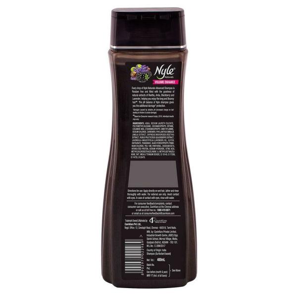 Nyle Naturals Advanced Volume Enhance Paraben Free Shampoo 400 ml - JioMart