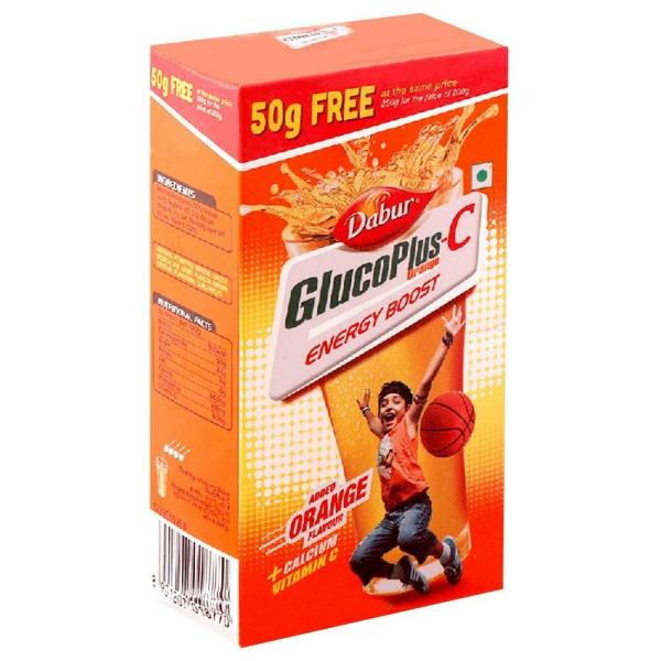 Dabur Glucoplus C Juicy Orange Flavour Instant Energy Beverage Mix ...