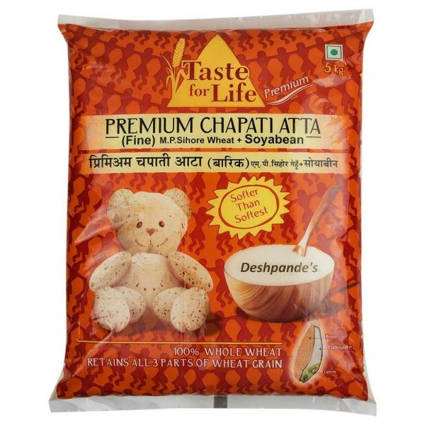 Taste For Life Soyabean Yukt Gehu Atta 5 kg - JioMart