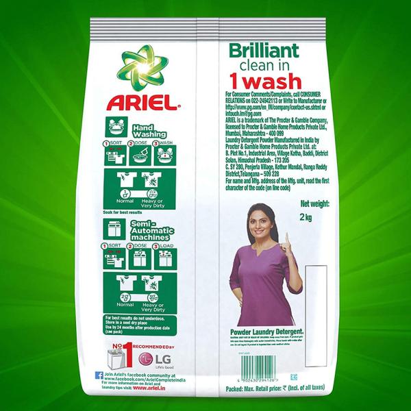 Ariel Colour Care Detergent Powder 2 kg - JioMart