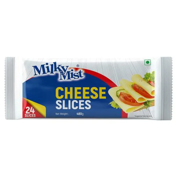 Milky Mist Cheese Slices 476 g (Pack) - JioMart