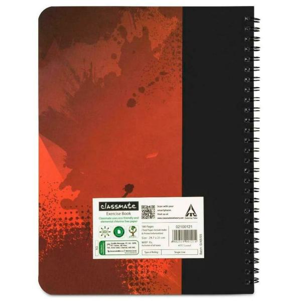 Classmate Stripes 1 Subject Single Line Spiral Notebook (180 pgs) - JioMart