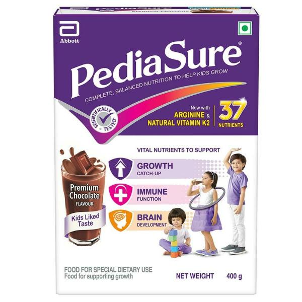 PediaSure Chocolate Drink Powder 400 g (Carton) - JioMart