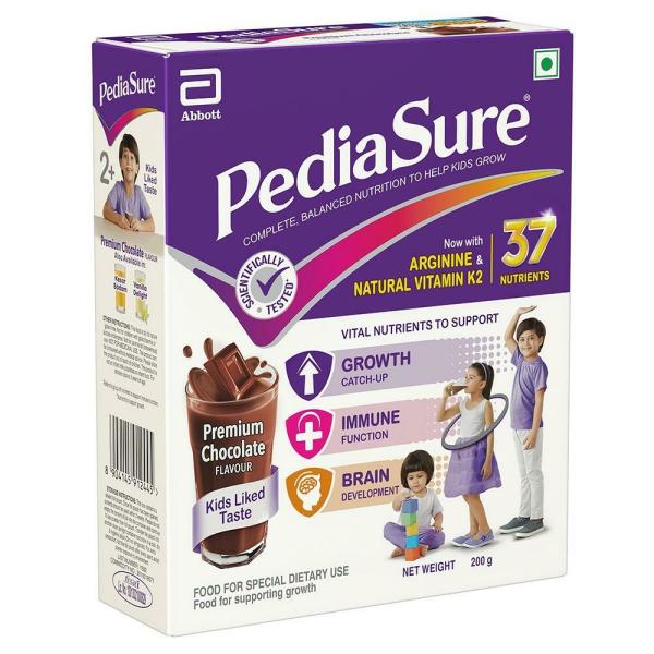 PediaSure Chocolate Drink Powder 200 g (Carton) - JioMart