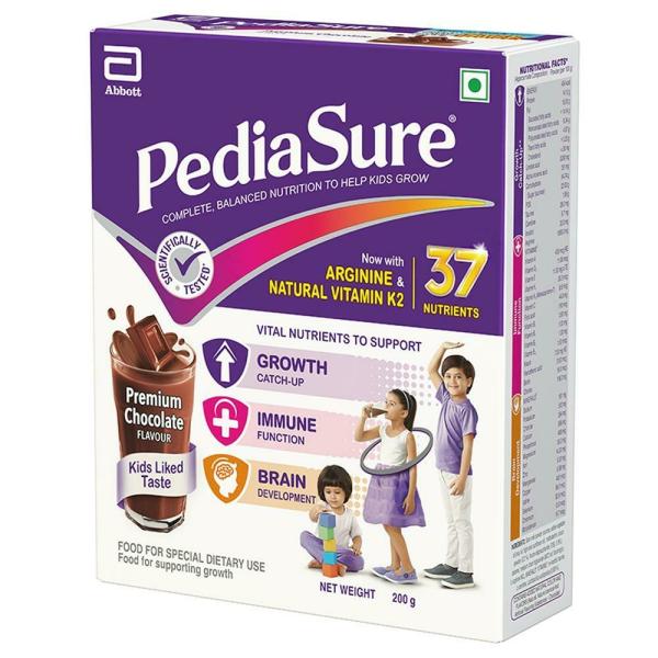 PediaSure Chocolate Drink Powder 200 g (Carton) - JioMart