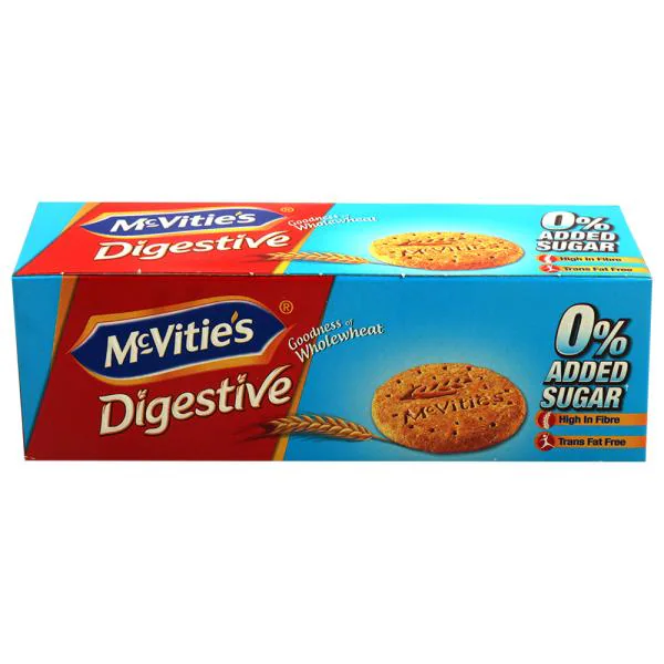 McVitie's Digestive 0% Added Sugar Wholewheat Biscuits 150 g - JioMart