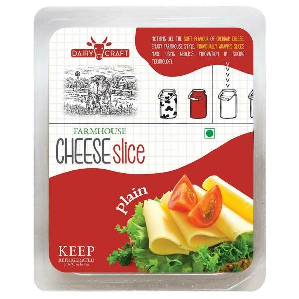 Dairy Craft Plain Cheese Slices 200 g (Pouch) - JioMart