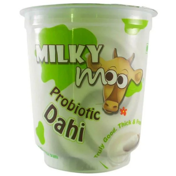 Milky Moo Probiotic Curd 400 g (Cup) - JioMart