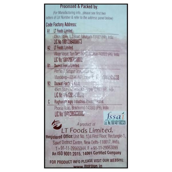 Daawat Rozana Gini 70 Basmati Rice 10 kg - JioMart