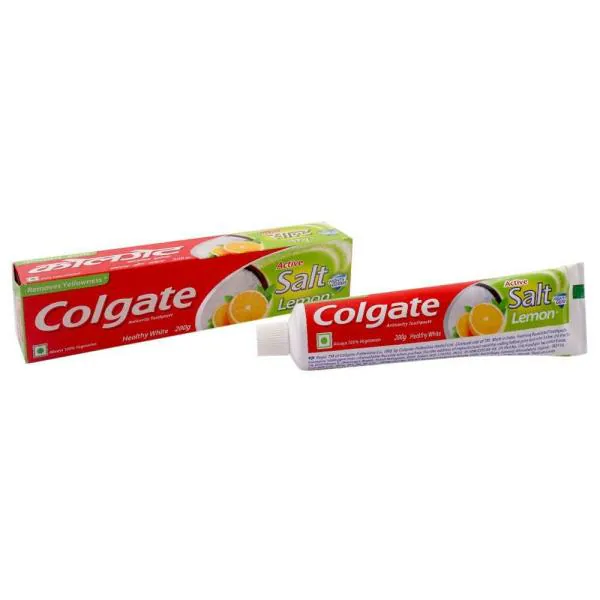 Colgate Active Salt Healthy White Lemon Toothpaste 200 g - JioMart