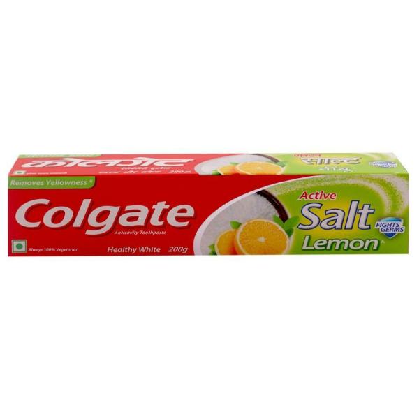 Colgate Active Salt Healthy White Lemon Toothpaste 200 g - JioMart