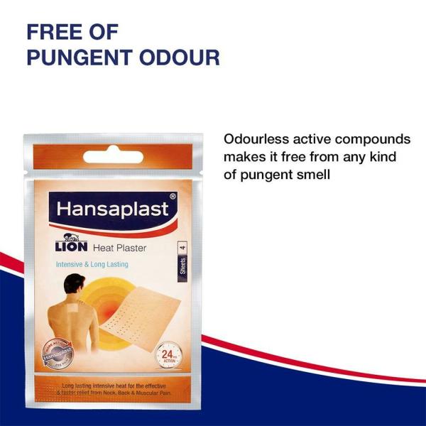 Hansaplast Lion Heat Plaster 4 pcs - JioMart