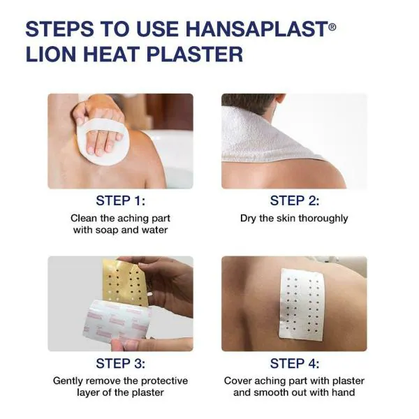 Hansaplast Lion Heat Plaster 4 pcs - JioMart
