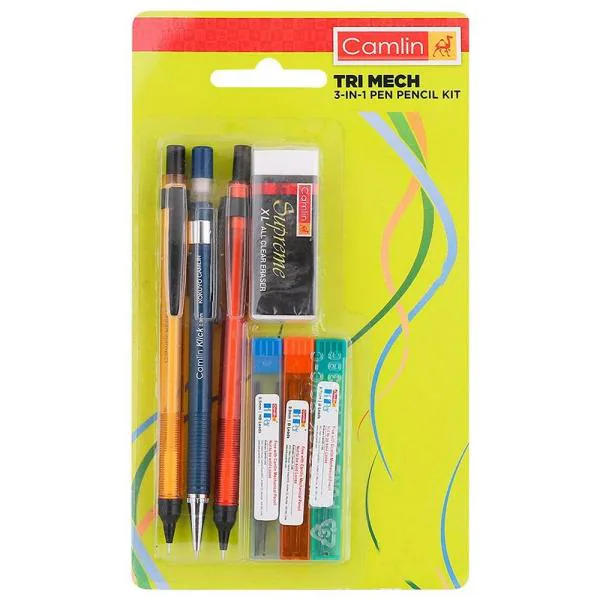 Camlin Tri-Mech 3-in-1 Pen Pencil Kit - JioMart